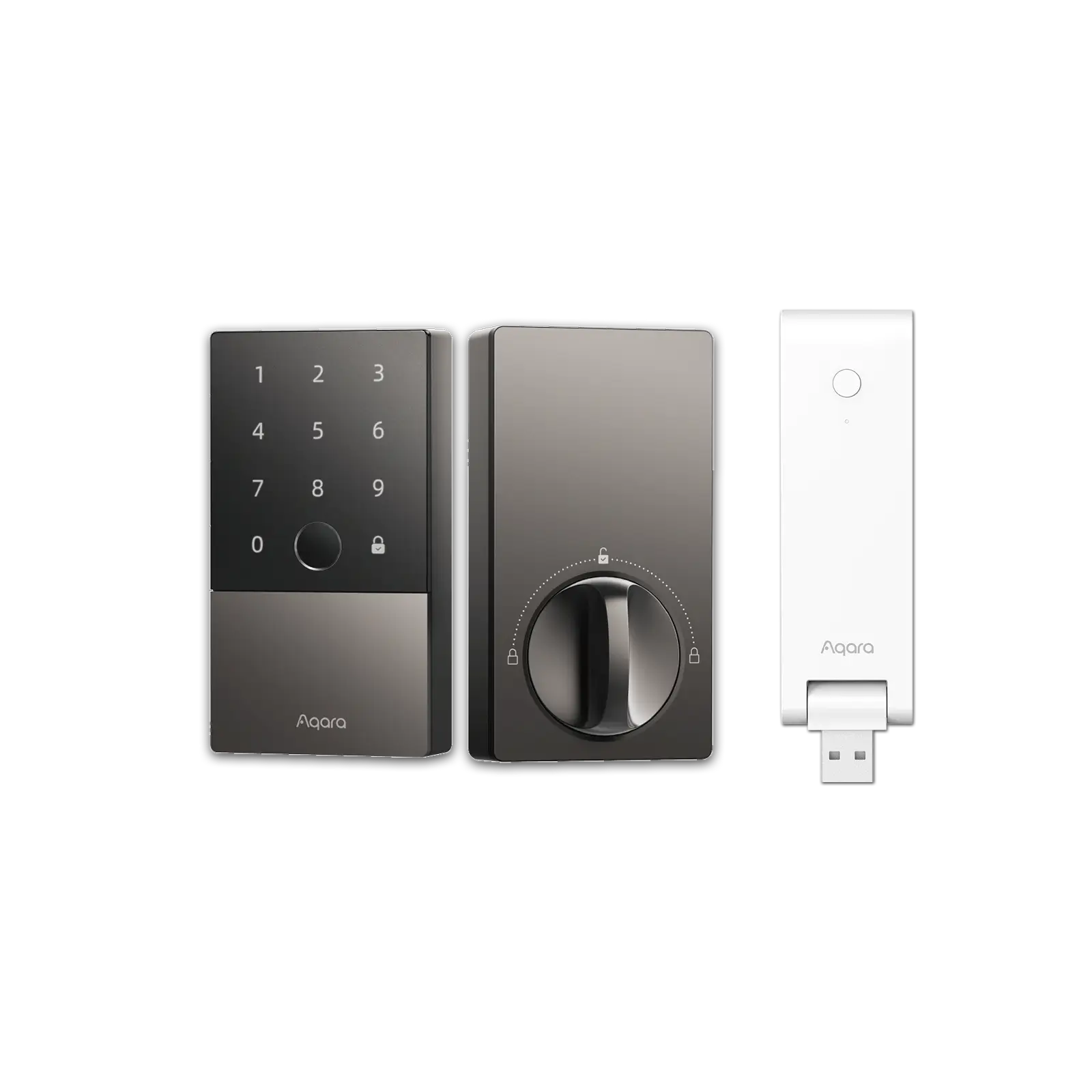 Aqara U100 Smart Lock & M100 Hub Kit: Unlock with Apple Home Key, Fingerprint, and Full Smart ...